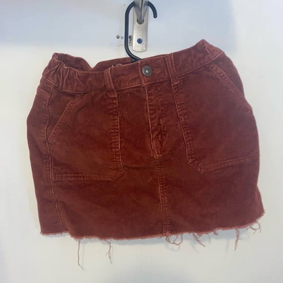 Skirts | Corduroy Red High Rise Skirt | Poshmark